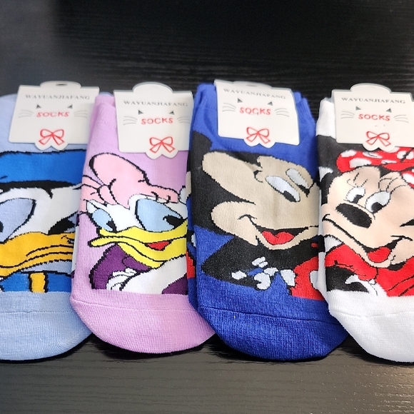 Disney | Accessories | Adult Disney Character Socks Set Donald Daisy ...